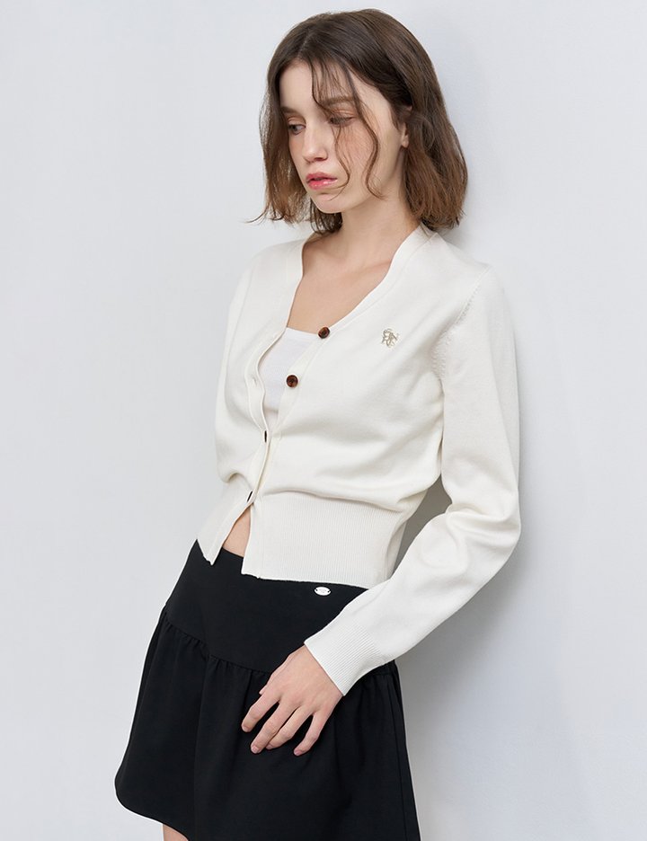 [제너럴아이디어] GNRL 에센셜 가디건 WHITE / WBD3L04503 - 마켓컬리